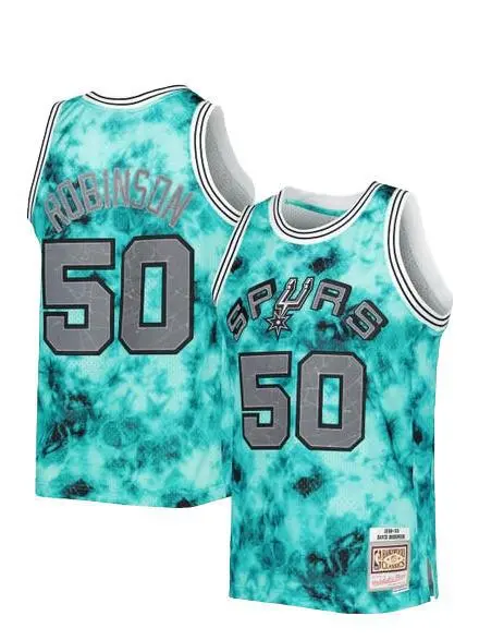 Mitchell & Ness David Robinson San Antonio Spurs 1998/99 Galaxy Swingman Jersey - Teal