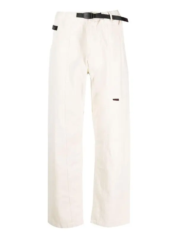 Gramicci Buckled Straight Trousers - Neutrals