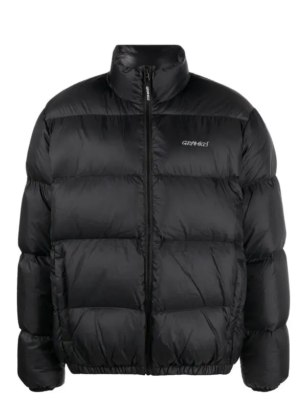 Gramicci Logo-embroidered Down Puffer Jacket - Black