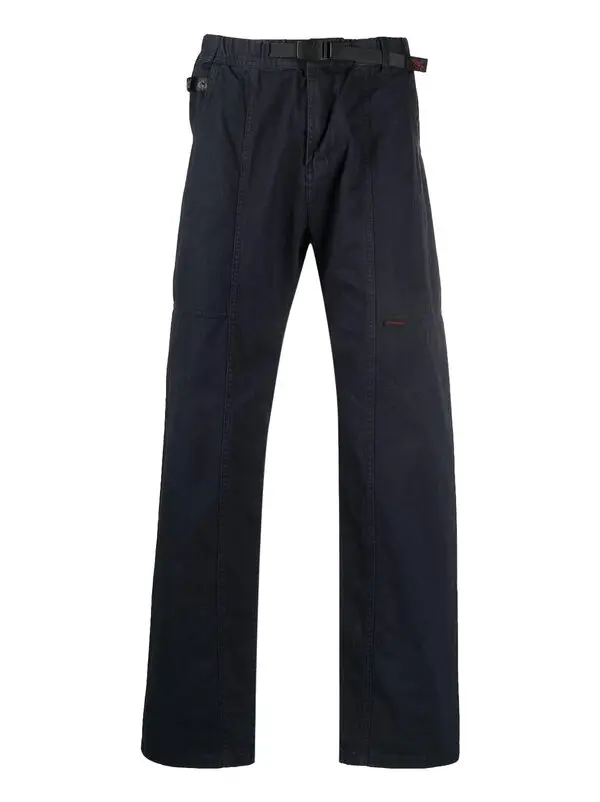 Gramicci Belted Straight-leg Trousers - Blue
