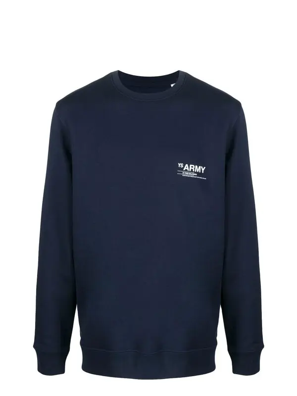 YVES SALOMON Organic-cotton-blend Sweatshirt - Blue