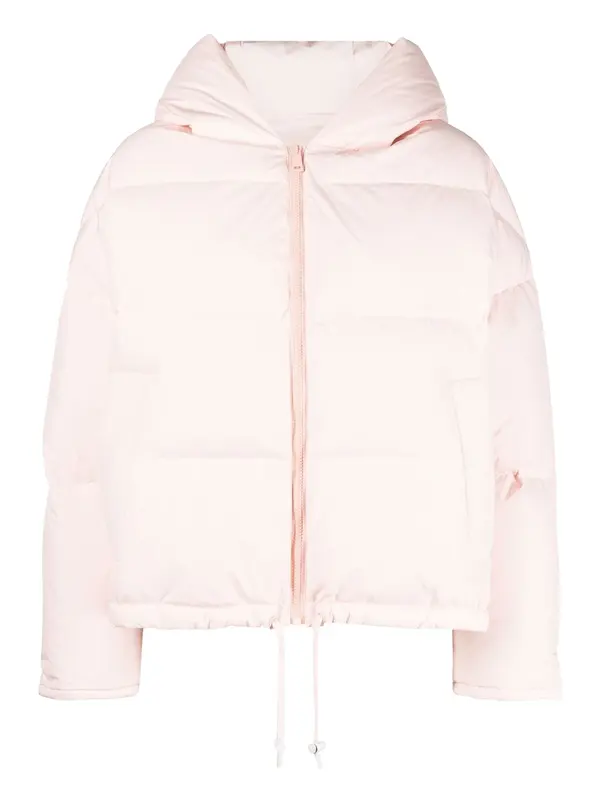 YVES SALOMON Drawstring-hem Puffer Jacket - Pink