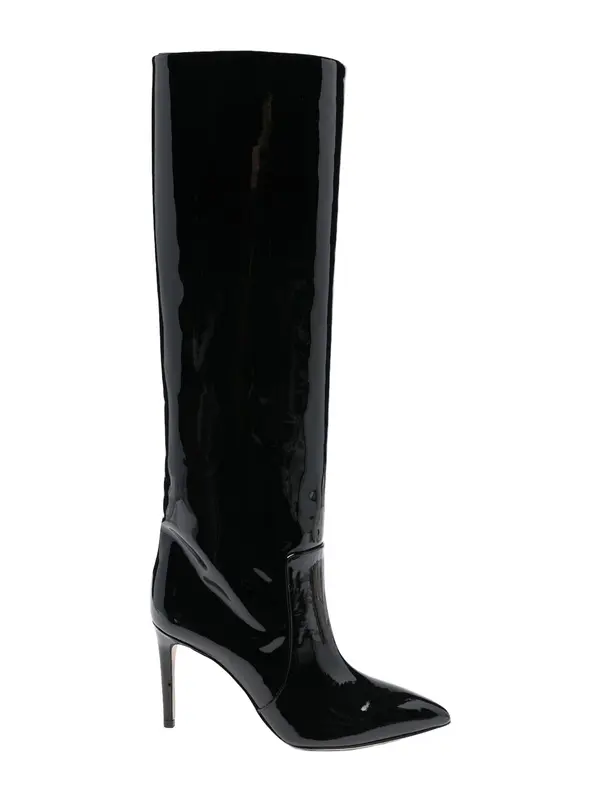 Paris Texas Pointed-toe 90mm Heeled Boots - Black