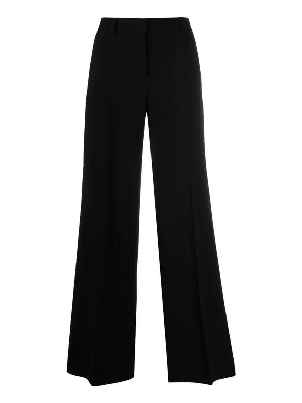 Alberto Biani Flared Tailored-cut Trousers - Black