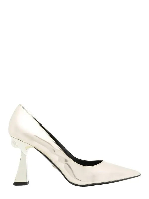 Kurt Geiger 95mm Metallic-finish Pumps - Gold