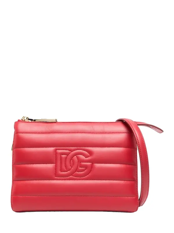 Dolce & Gabbana Stitched-logo Detail Clutch - Red