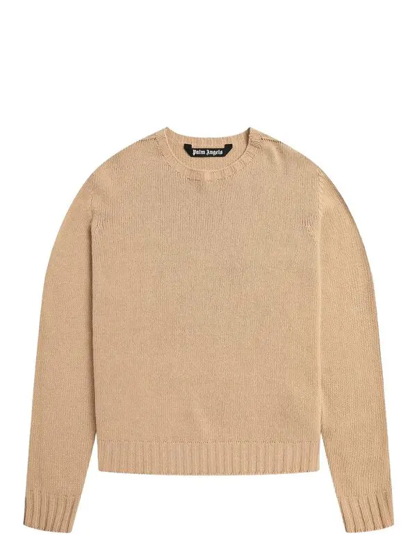 Palm Angels Curved-logo Jumper - Neutrals