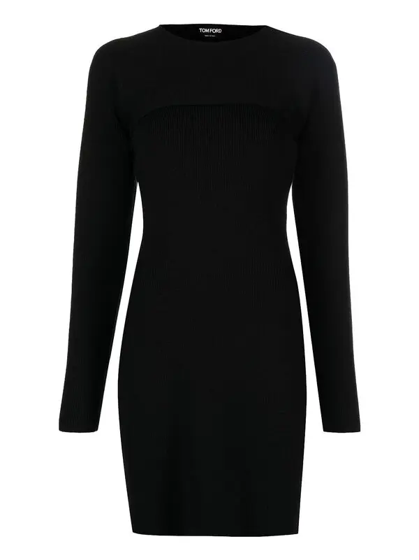 TOM FORD Long-sleeve Minidress - Black