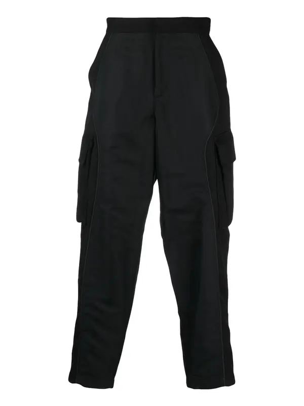 FERRARI Panelled Cropped Track Pants - Black