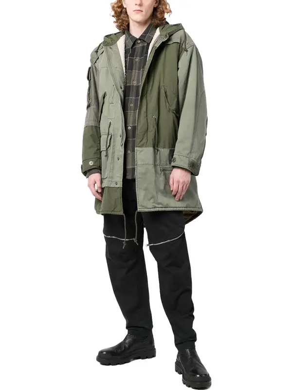 UNDERCOVERISM Deconstructed Hooded Parka - Green