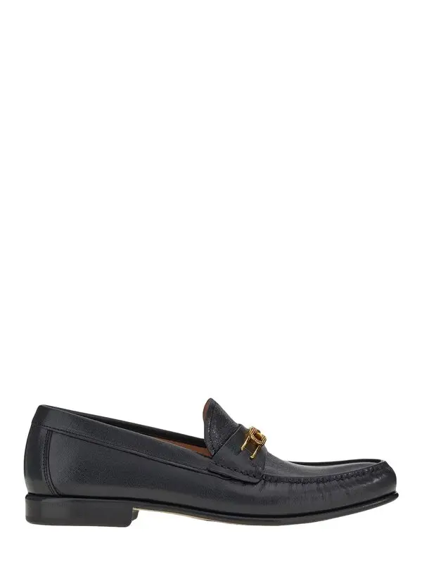 FERRAGAMO Gancini Buckle Loafers - Black