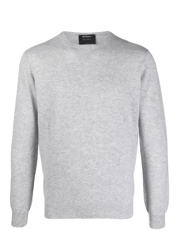 DELL'OGLIO Crew-neck Cashmere Jumper - Grey