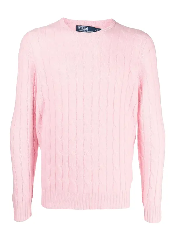 Polo Ralph Lauren Long-sleeved Cable-knit Jumper - Pink