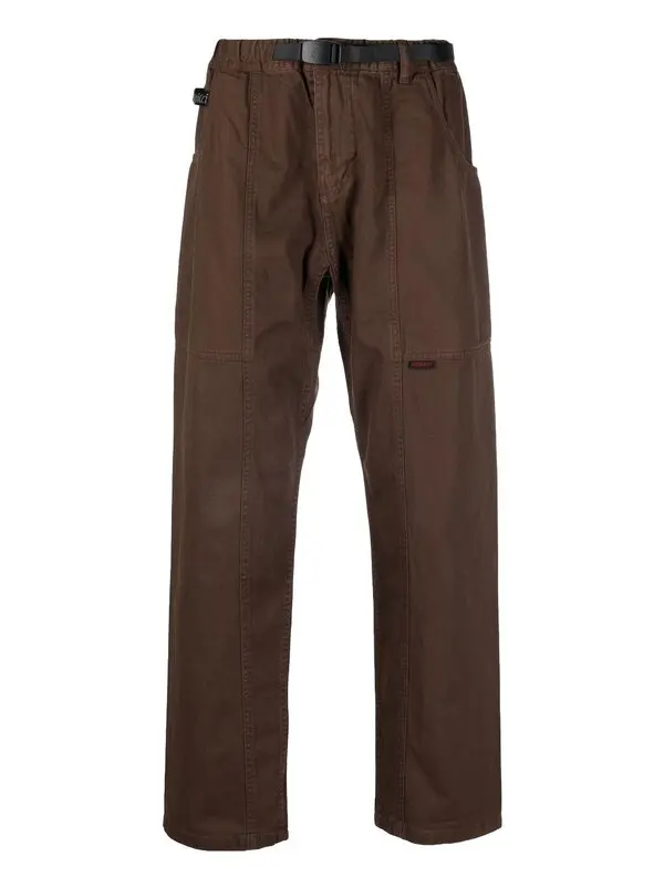 Gramicci Belted Straight-leg Trousers - Brown