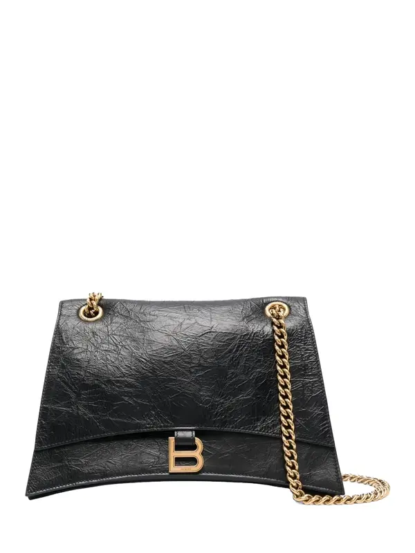 Balenciaga Crush Medium Chain Shoulder Bag - Black