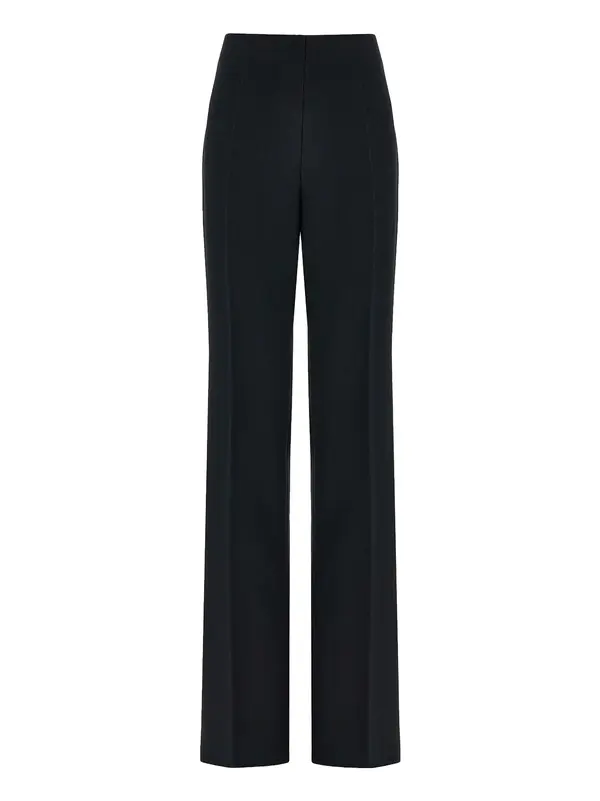FERRAGAMO High-waist Straight-leg Trousers - Black