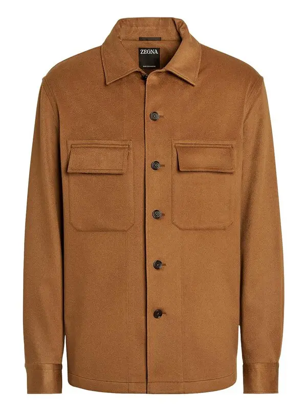 Zegna Cashmere Overshirt - Foliage
