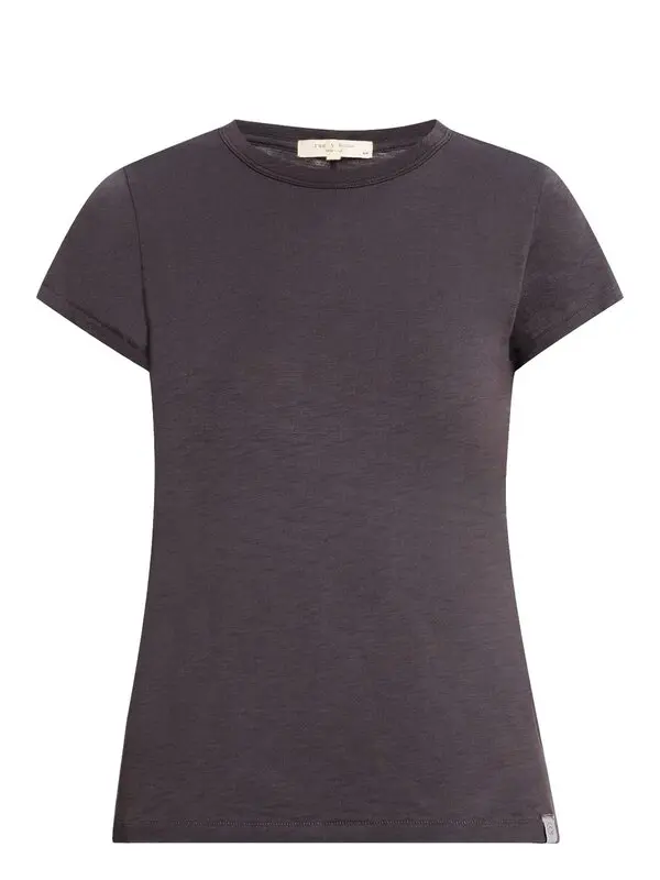 Rag & Bone Slub Crewneck Tee - Gray