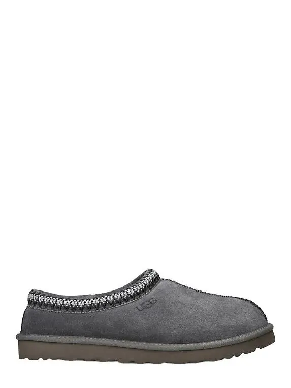 UGG Tasman Shearling-lined Suede Slippers - Grey/dark