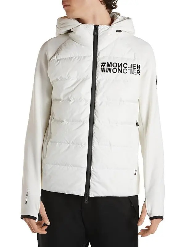 Moncler Grenoble Zip Front Sweatshirt - Cream