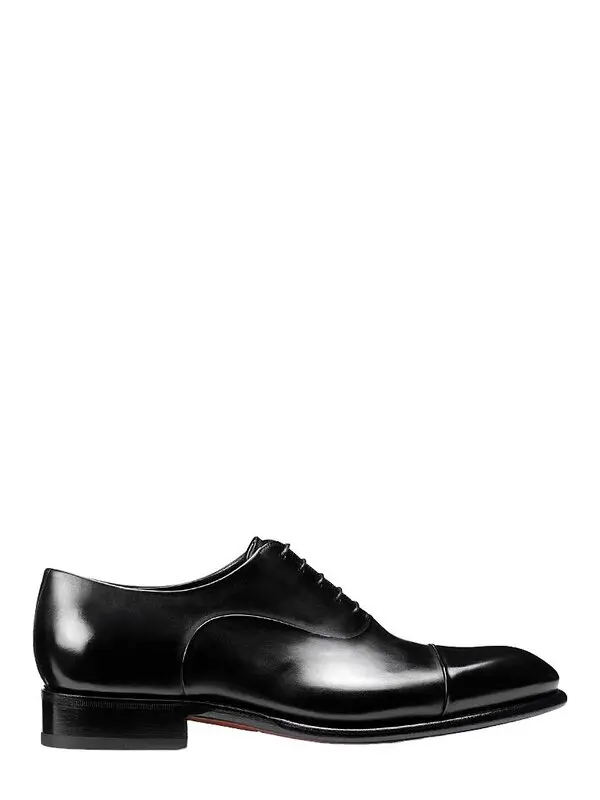 Santoni Carter Cap Toe Oxford - Black