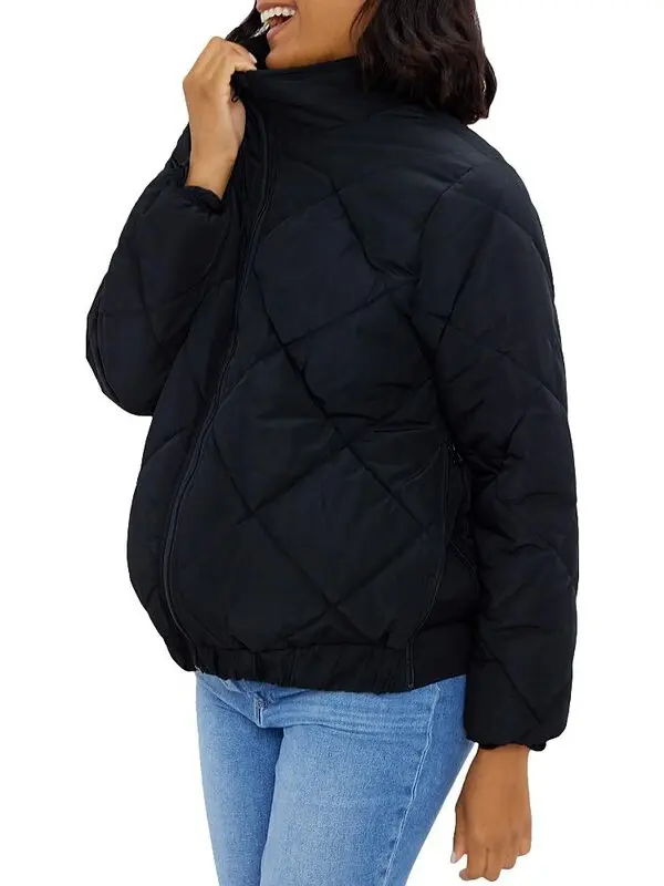 INGRID & ISABEL Grow With You Puffer Jacket - Black