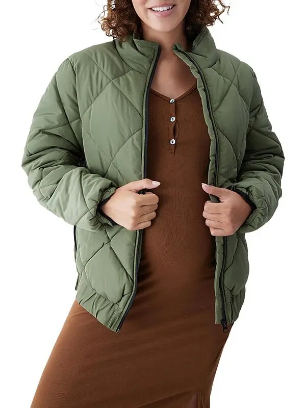 INGRID & ISABEL Puffer Jacket - Olivine