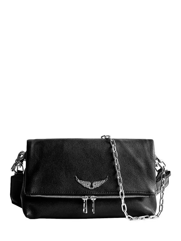Zadig&Voltaire Rocky Leather Handbag - Noir