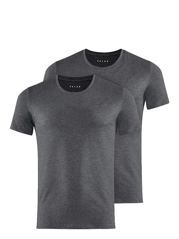 Falke Crewneck Tees, 2 Pk - Dark Gray