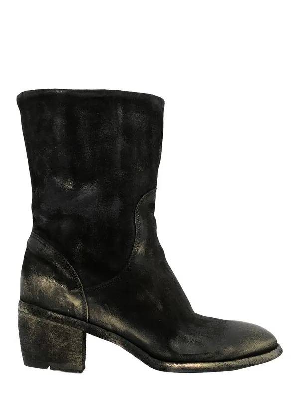 MADISON.MAISON Metallic-effect Mid-calf Boots - Black