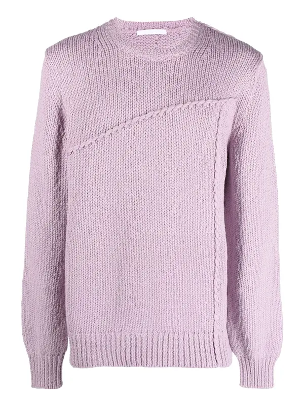 Helmut Lang Seamed Knitted Jumper - Pink