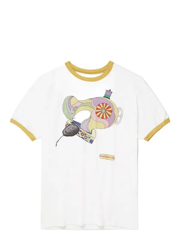 Kapital Printed Cotton-jersey T-shirt - White