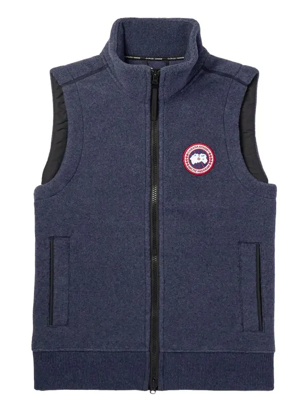 Canada Goose Mersey Wool-blend Fleece Gilet - Blue