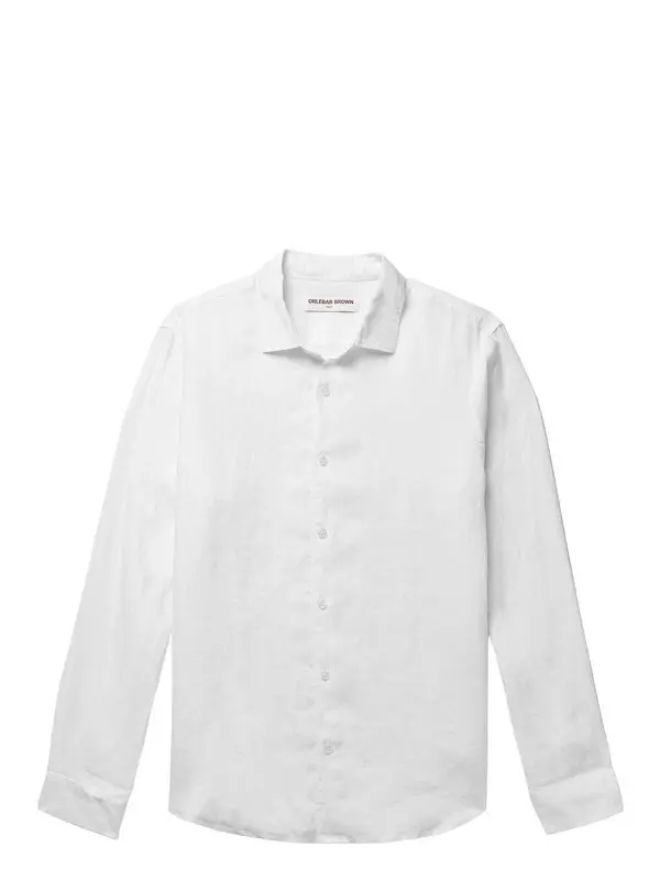 Orlebar Brown Giles Linen Shirt - White