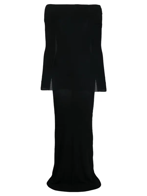 Balenciaga Layered Maxi Dress - Black