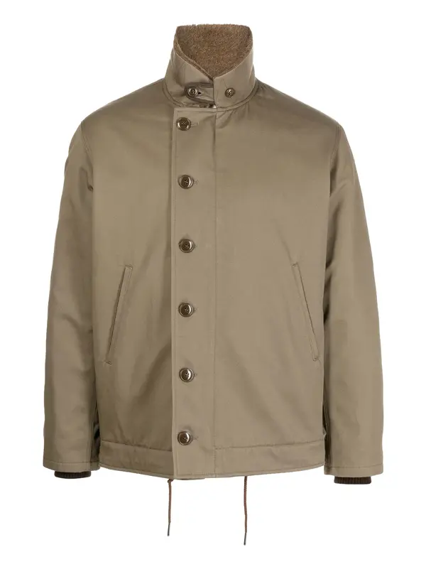LEATHERSMITH OF LONDON Button-down Shirt Jacket - Green