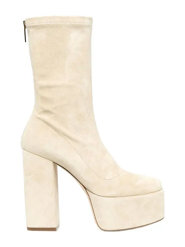 Paris Texas Lexy 130mm Platform Boots - Neutrals