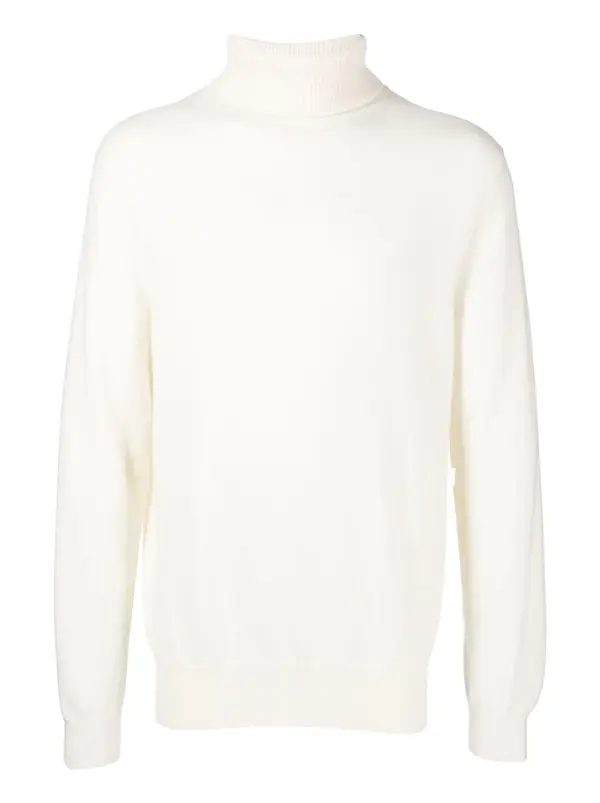 N.peal Roll-neck Cashmere Jumper - White