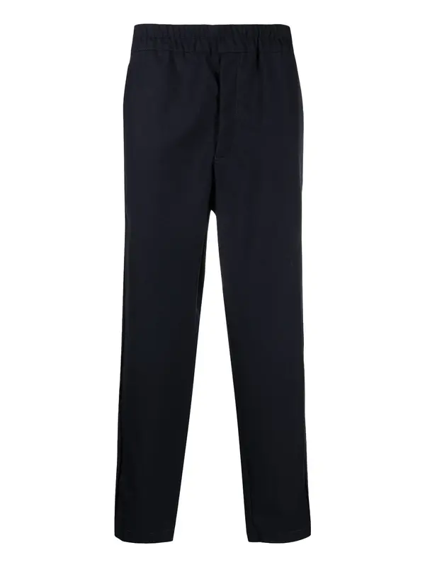 Comme Des Garçons Straight-leg Wool Trousers - Blue
