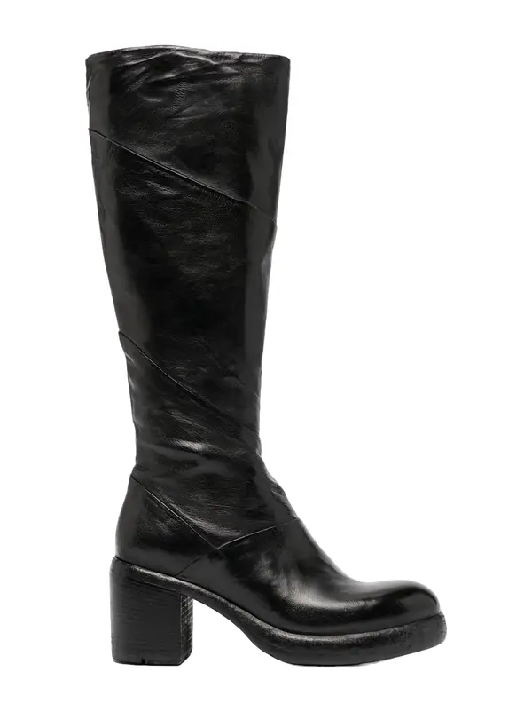 MADISON.MAISON Knee-length Boots With 80mm Block Heel - Black