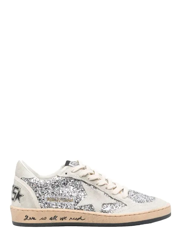 GOLDEN GOOSE Ball Star Glitter Sneakers - Neutrals