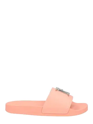 Dsquared2 Leather Pool Slides - Pink