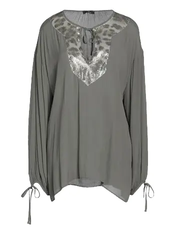 MASON'S Leopard-print Sequined Blouse - Sage Green