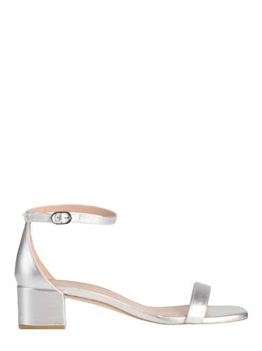 STUART WEITZMAN Sandals Size Leather - Silver
