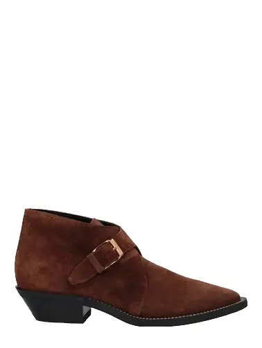 TOD'S Calfskin Ankle Boots - Brown