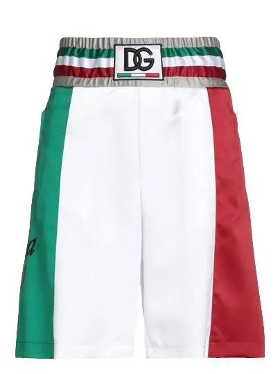 Dolce & Gabbana Multicolor Pattern Shorts - White