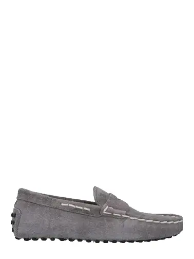 TOD'S Leather Loafers - Grey