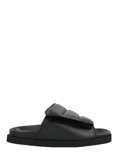 GIA BORGHINI Leather Sandals - Black