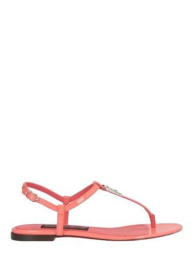 Dolce & Gabbana Thong Sandal Size Soft Leather - Red