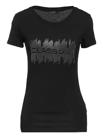 Roberto Cavalli T-shirt With Appliqués - Black
